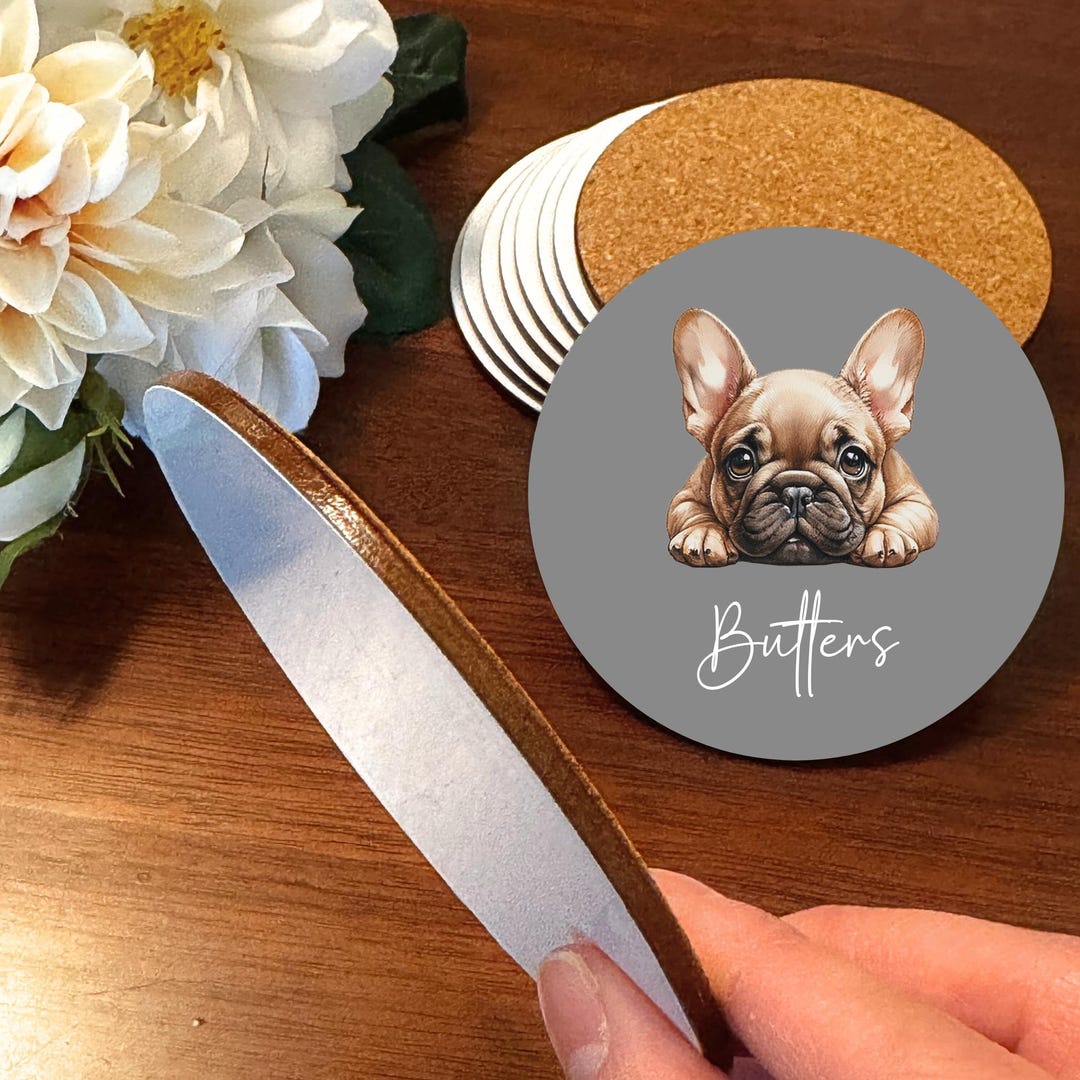 Personalized French Bulldog Coaster for Dog Owners Frenchie Mom ...