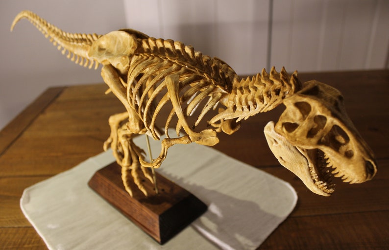 T-rex Skeleton, Tyrannosaurus Rex Skeleton Replica, 3d Printed, Hand ...