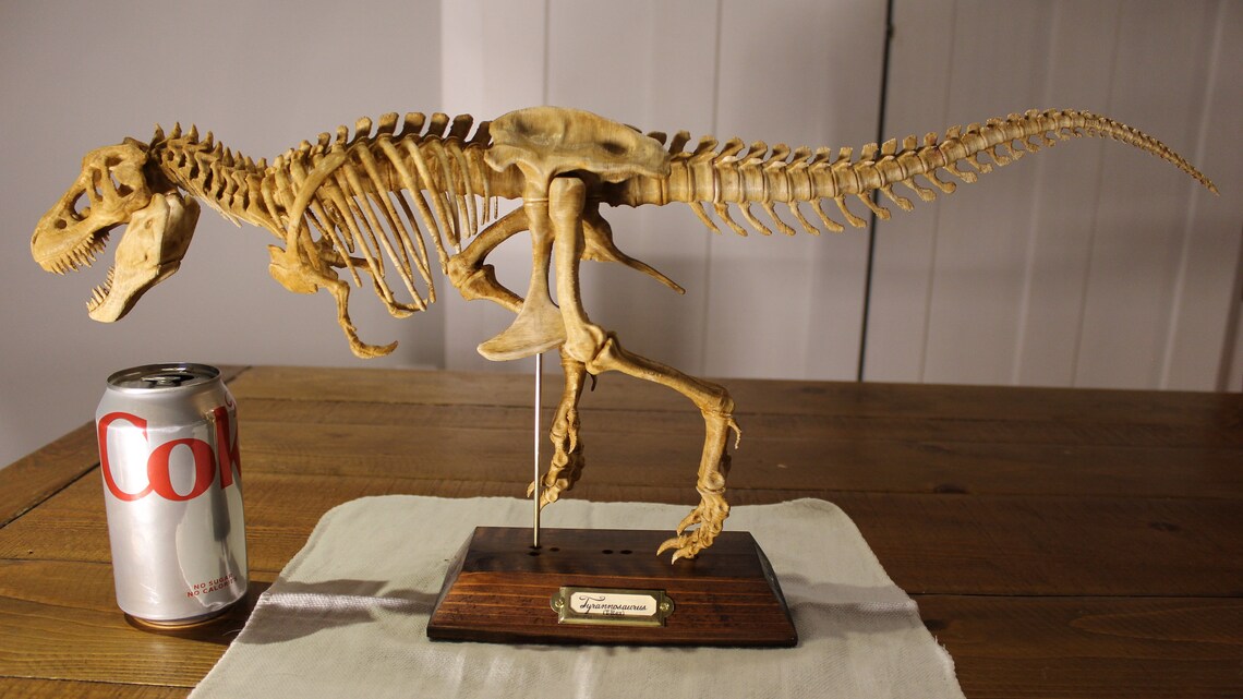 T-rex Skeleton, Tyrannosaurus Rex Skeleton Replica, 3d Printed, Hand ...
