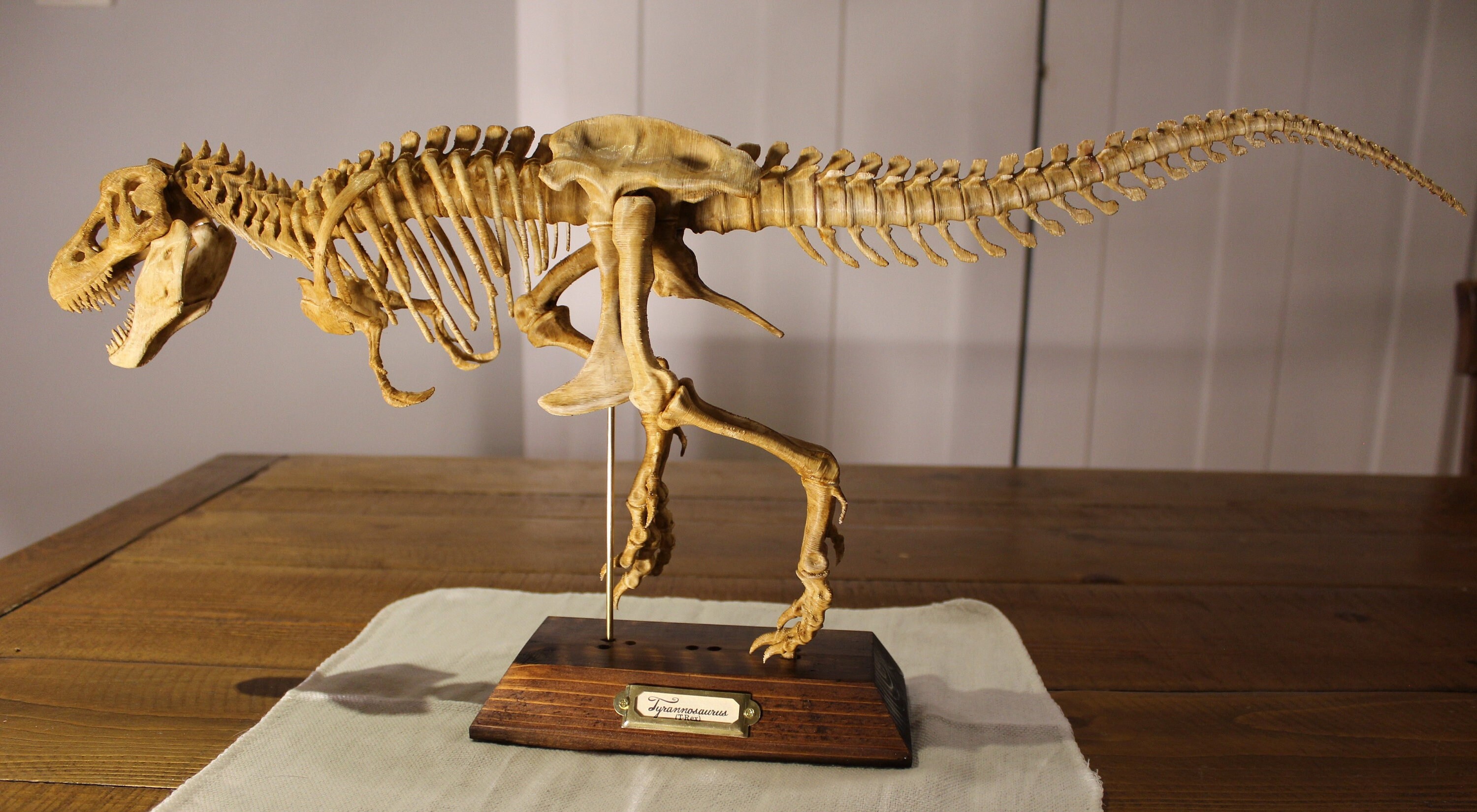 T-rex Skeleton, Tyrannosaurus Rex Skeleton Replica, 3d Printed, Hand ...