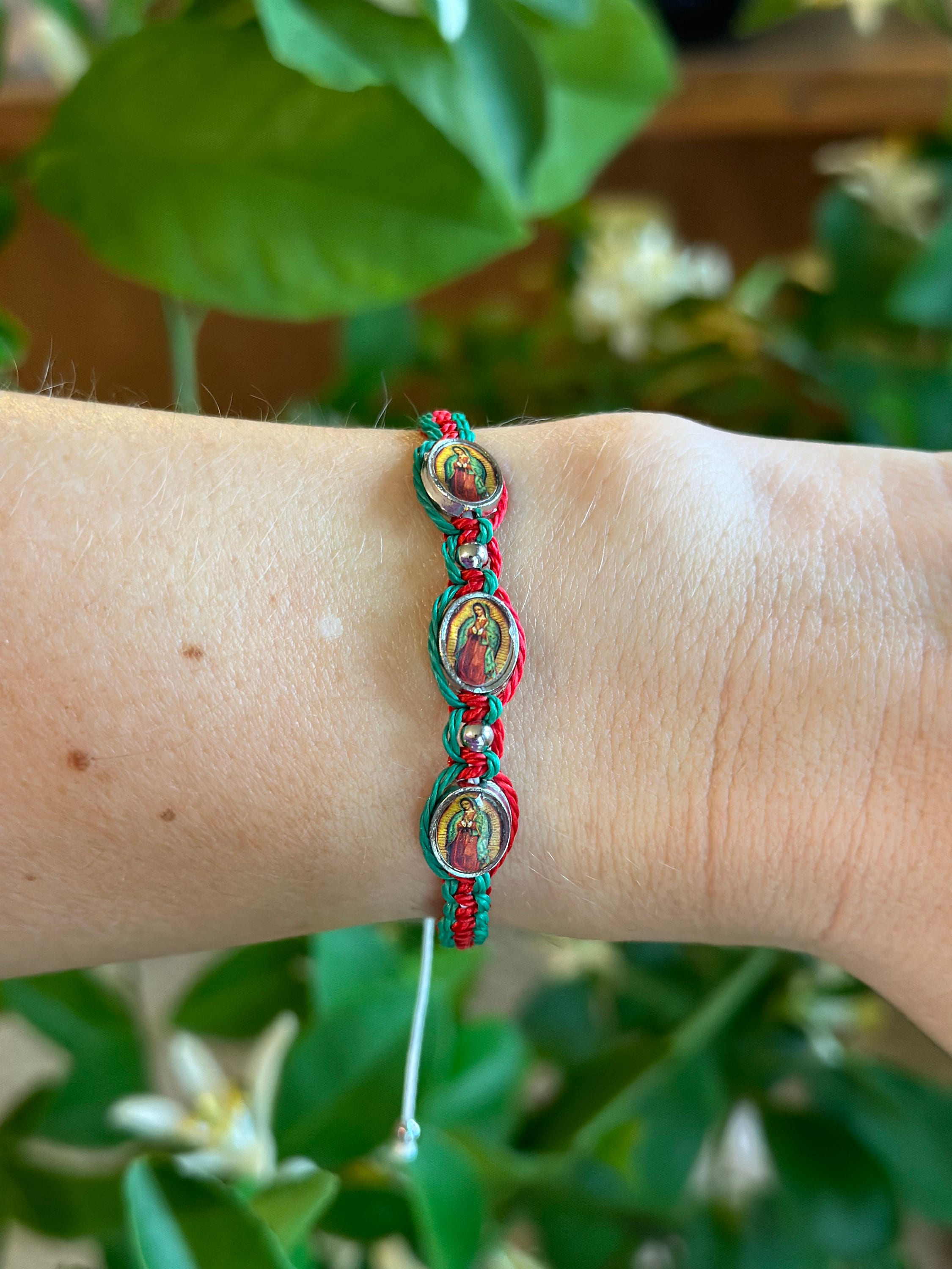 Handmade Virgen De Guadalupe Bracelet, Mix and Match Colors - Etsy