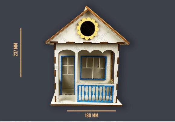 03 Bird House Laser Cut SVG Files Template, DIY Woodworking Super Easy ...