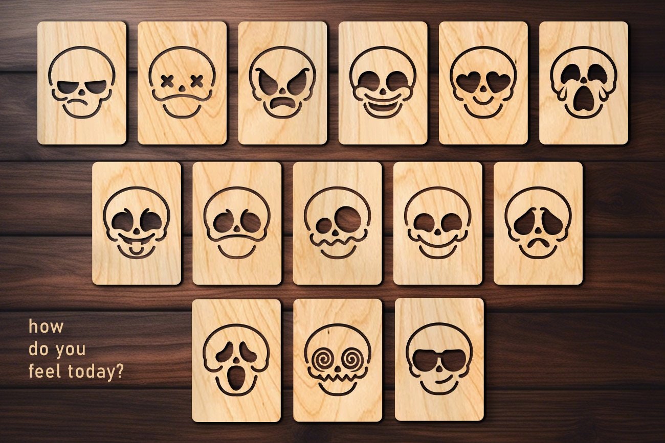 Lantern Skull Emoji SVG Laser Cut File Horror Decor, Super Easy Laser ...