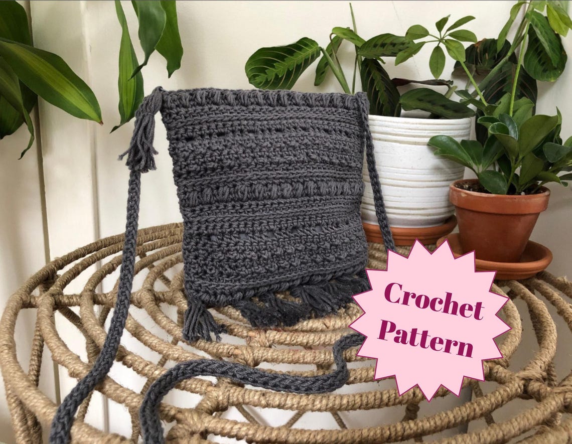 Boho Shoulder Bag Crochet Pattern - Etsy
