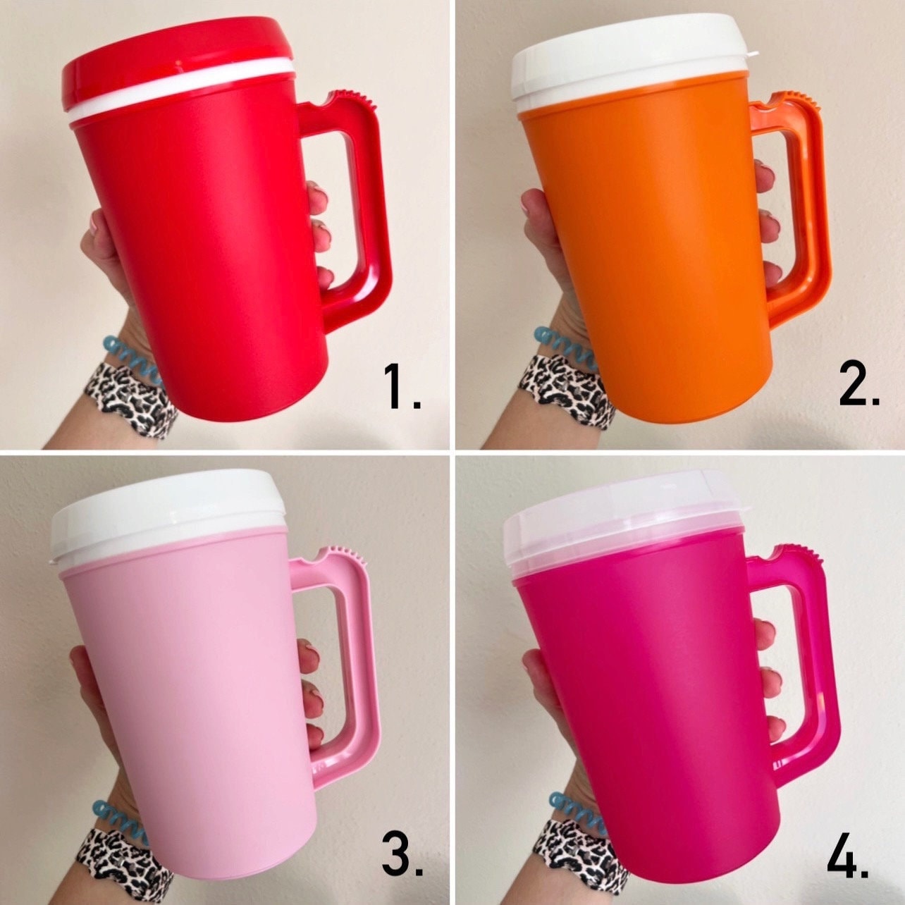 22oz or 34oz MEGA MUG Double Wall Insulated Hot/cold Thermos Mug ...