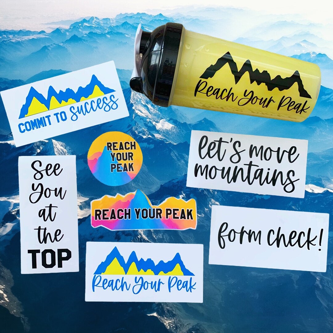 Reach Your PEAK Collection- Decal/sticker Only, Cup Not Included - Etsy