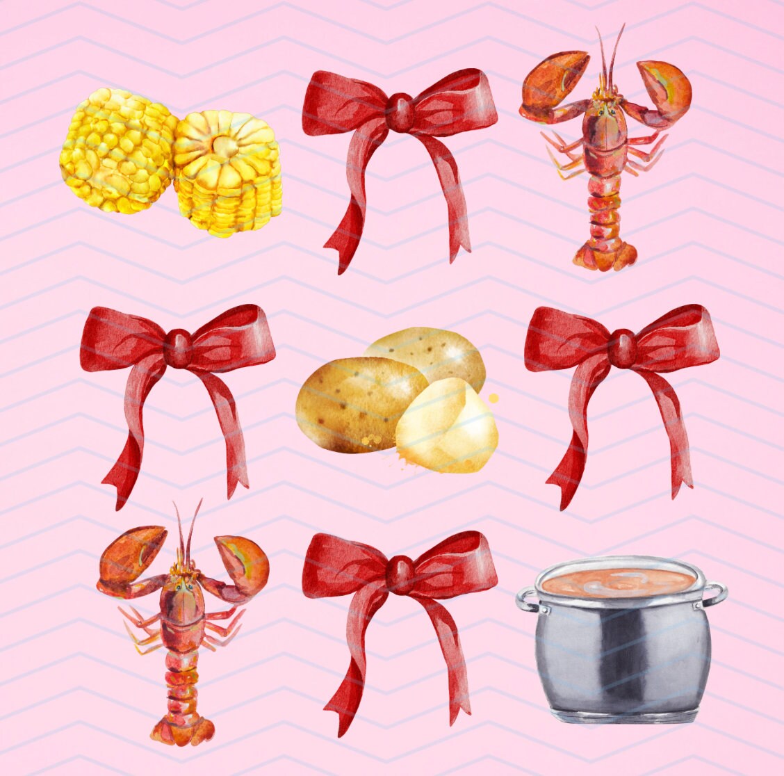 Coquette Crawfish Boil Spring Bows PNG SVG File, Cute Girl Era, Grand ...