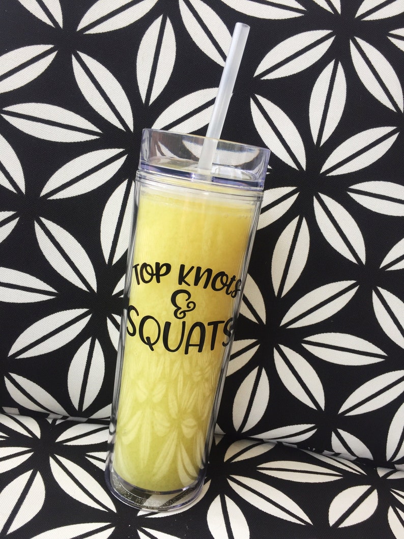 Top Knots & Squats Decal Shaker Decal Cup Decal Laptop - Etsy