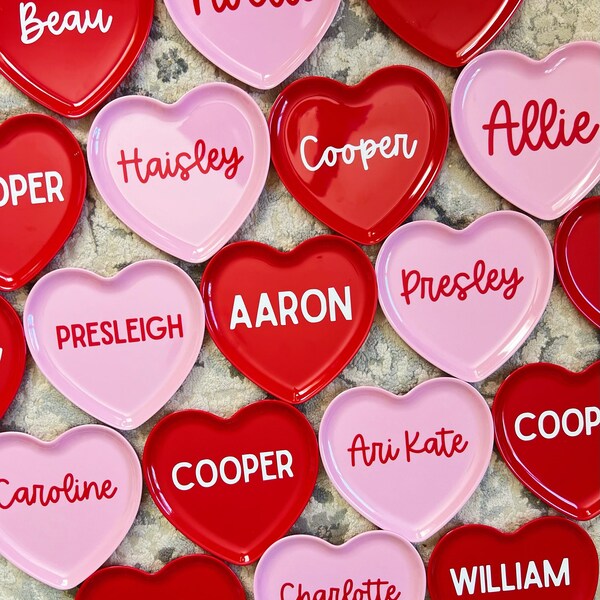 Valentines Day Plates - Etsy