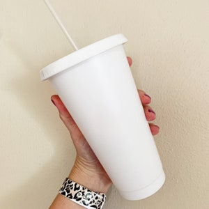 White Cold Cup- Single or Multi Pack- Solid Matte White Venti Reusable ...