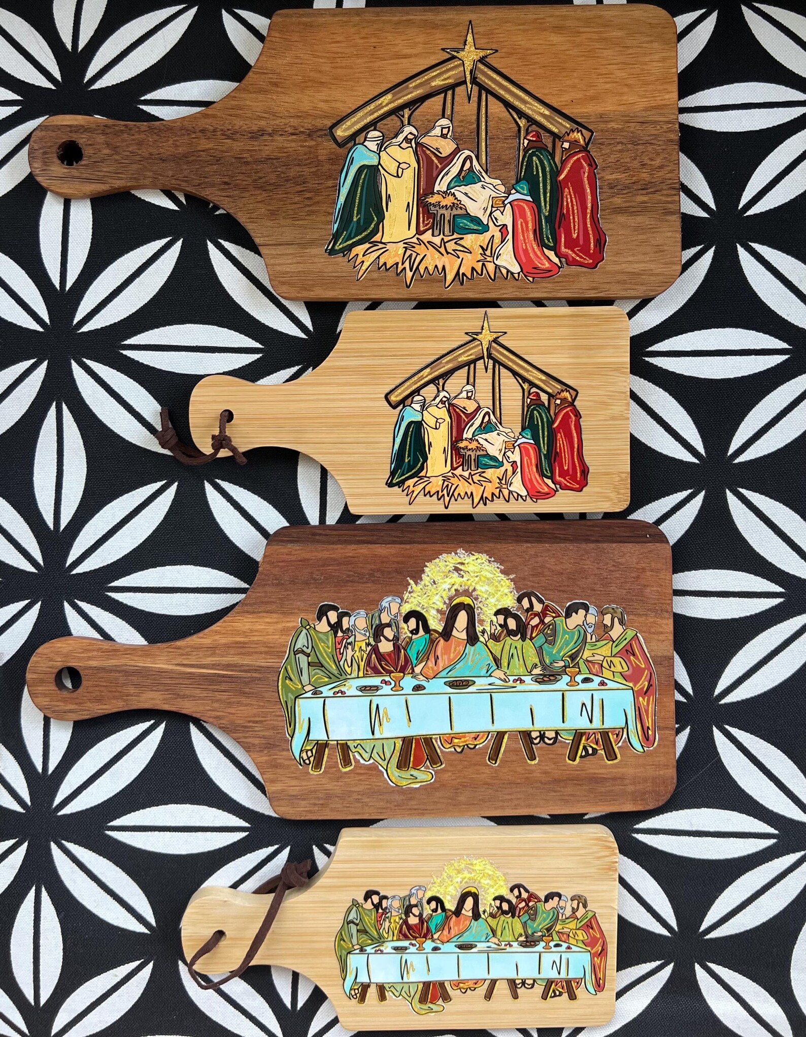 Decorative Cutting Board / Charcuterie - Last Supper - Nativity ...