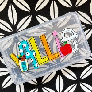 Personalized Pencil Boxes Pencil Pouch Pocket Folder With Prongs Zipper Pouch Back to School ...