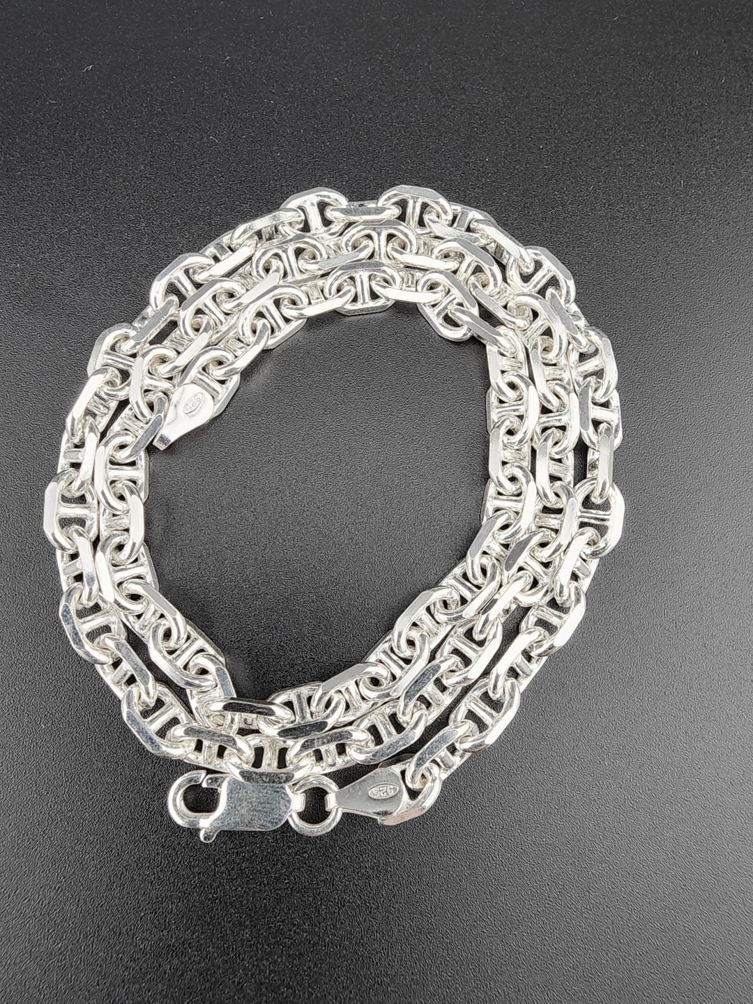 Sterling Silver Anchor Marina Chain – Italy-made, 925 XRF Verified ...