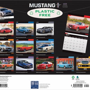 Ford Mustang Calendar 2025 Large 35cm X 30cm 100% Plastic Free - Etsy