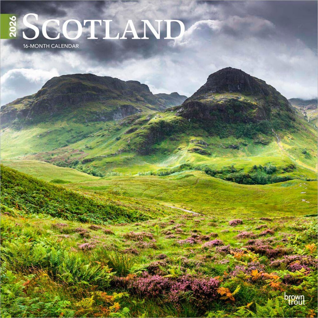 Scotland Calendar 2026 | Square 30cm X 30cm | 100% Plastic Free - Etsy