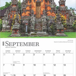 Bali Calendar 2025 Square 30cm X 30cm 100% Plastic Free - Etsy