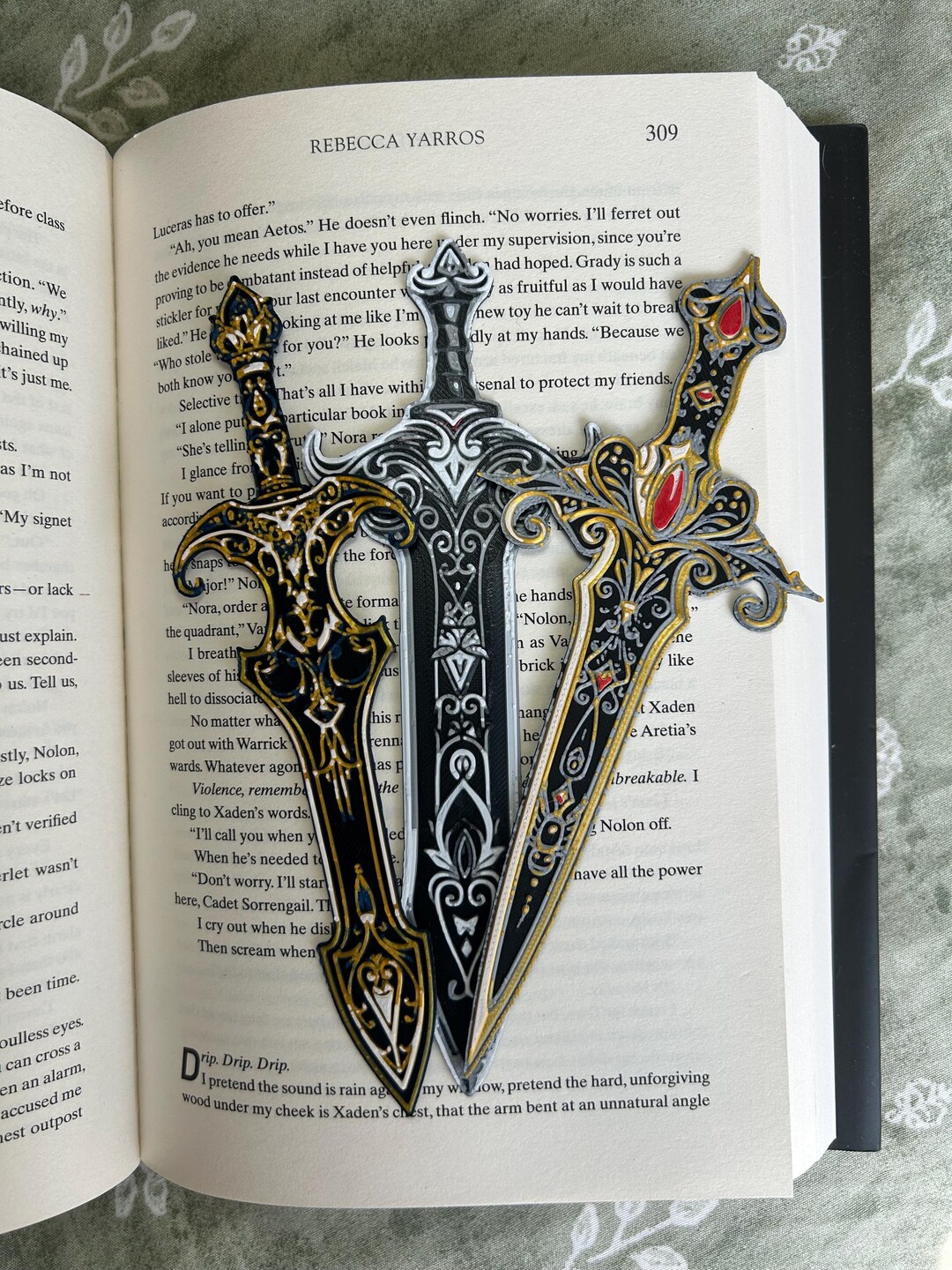 Dagger Fantasy Bookmarks – 3D Printed Set of 3 - for Readers Who Like ...