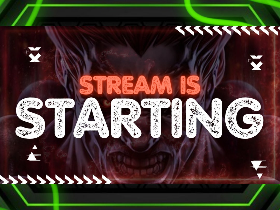 Twitch Akuma Anime Overlay Bundle Set of 30 Red Panel for Stream ...