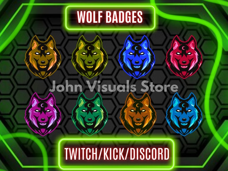 Twitch Subscription Icons, Wolf Cheer Icons, Subscriber Icons, Bit ...