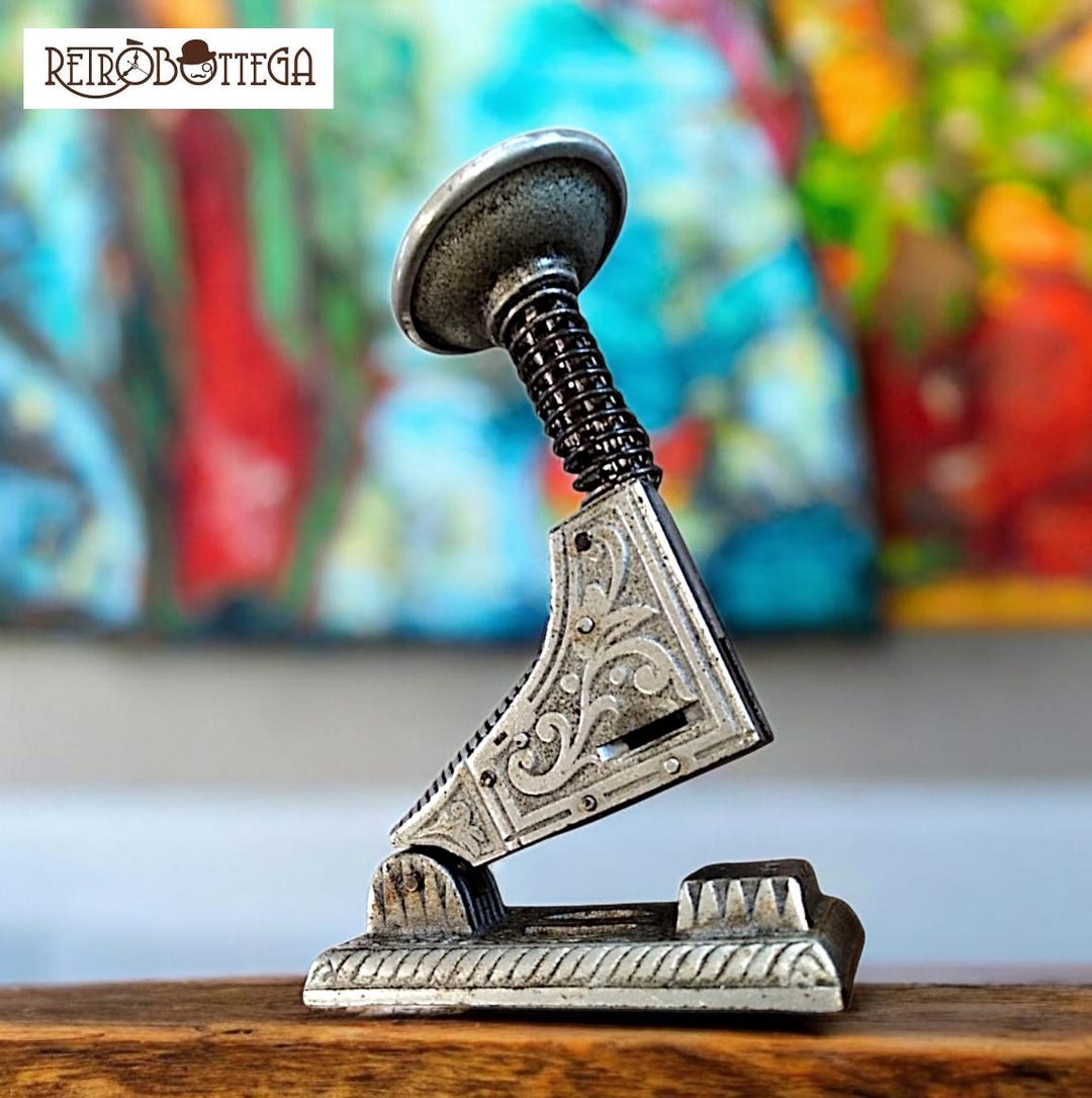Antique Office Stapler From the Early 1900s in Cast Iron With Splendid ...