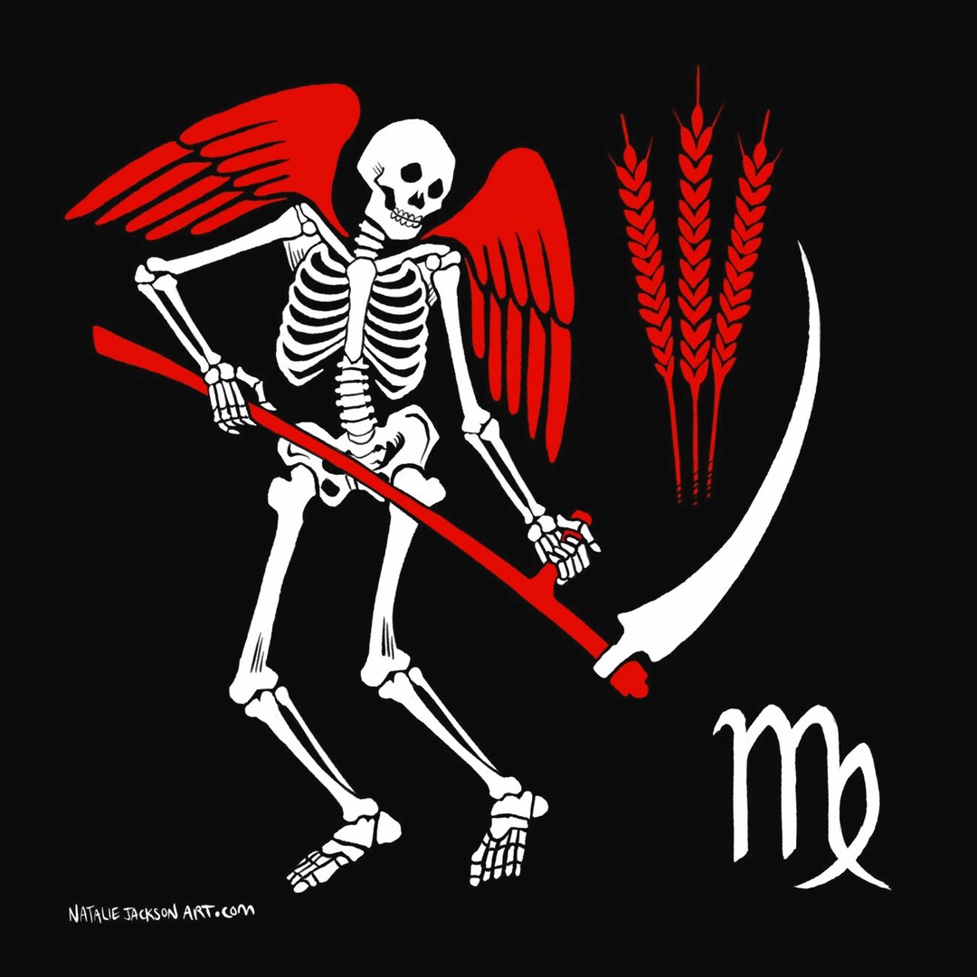 Virgo 'horrorscope' Vinyl Sticker - Etsy