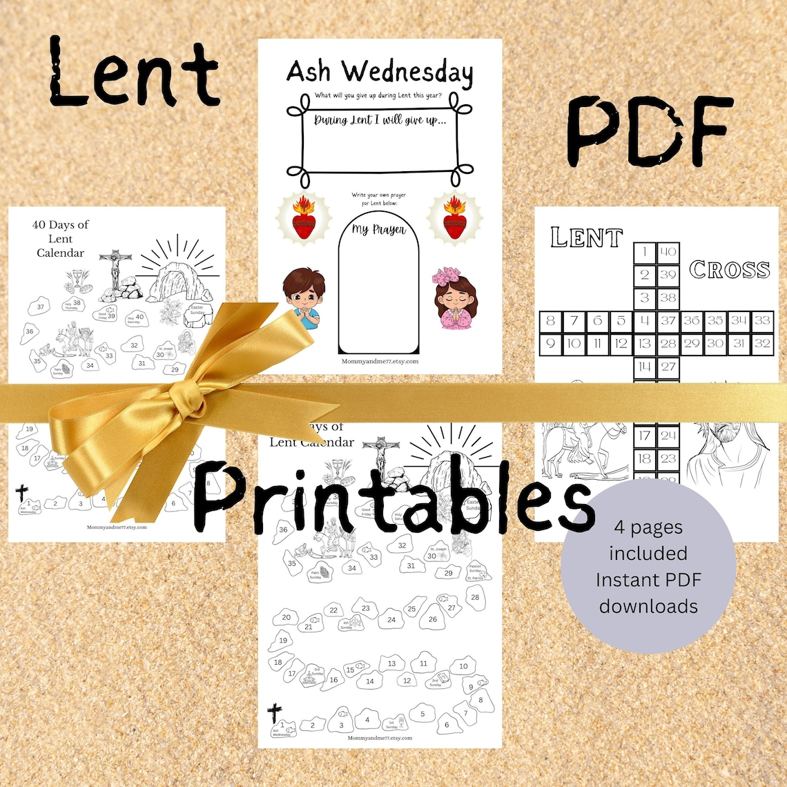 Lent Projects for Kids, Lent Calendar, Lent Path, Lent Resolutions, PDF ...