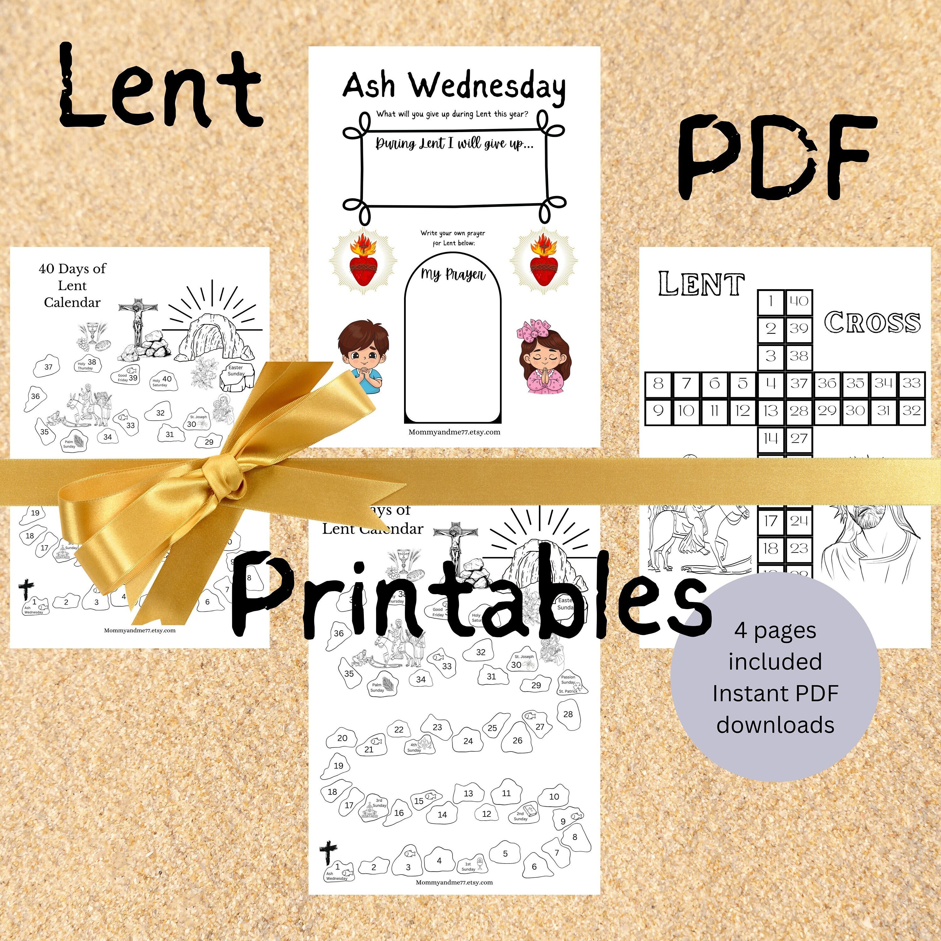Lent Projects for Kids, Lent Calendar, Lent Path, Lent Resolutions, PDF ...