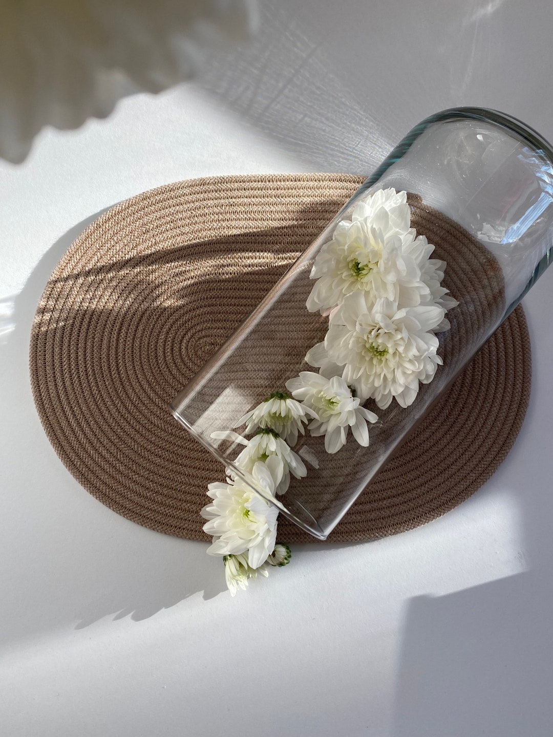 Natural Cotton Cord Decorative Track Coasters Placemat Table Decor Mats ...