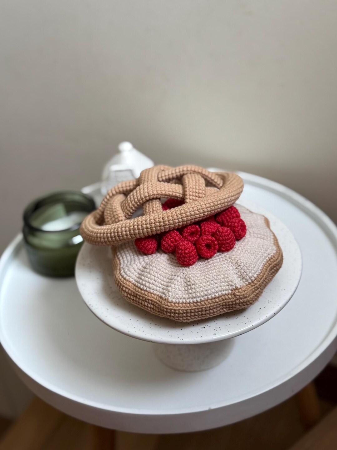 Crochet Raspberry Pie Toy, Pretend Play Food, Montessori Kitchen Toy - Etsy