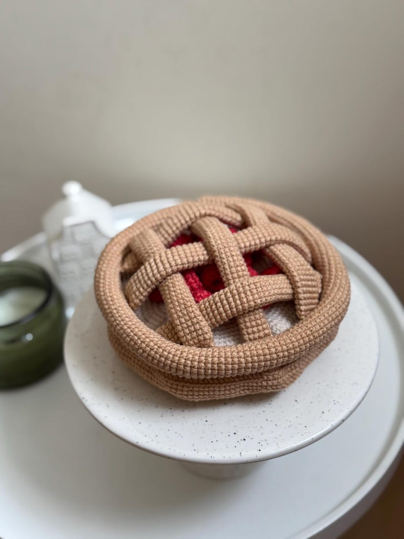 Crochet Raspberry Pie Toy, Pretend Play Food, Montessori Kitchen Toy - Etsy
