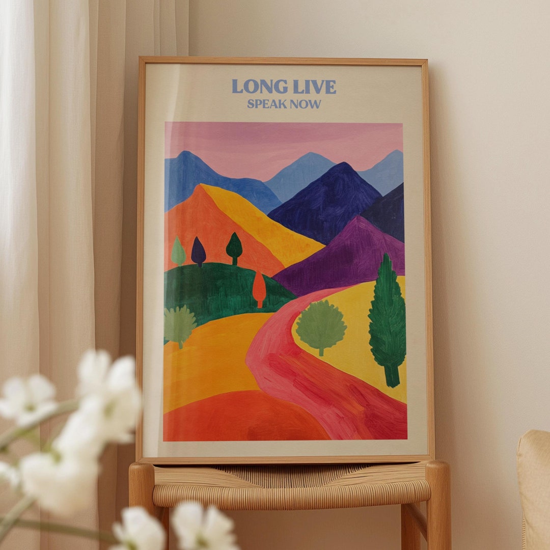 Long Live Digital Print | Music Wall Art | Aesthetic Print | Bedroom ...