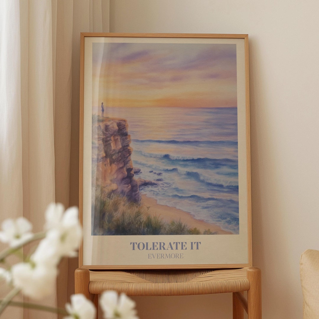 Tolerate It Digital Print | Music Wall Art | Aesthetic Print | Evermore ...