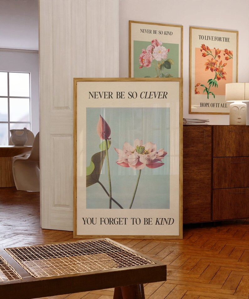 Never Be so Clever You Forget to Be Kind Digital Print | Music Wall Art ...