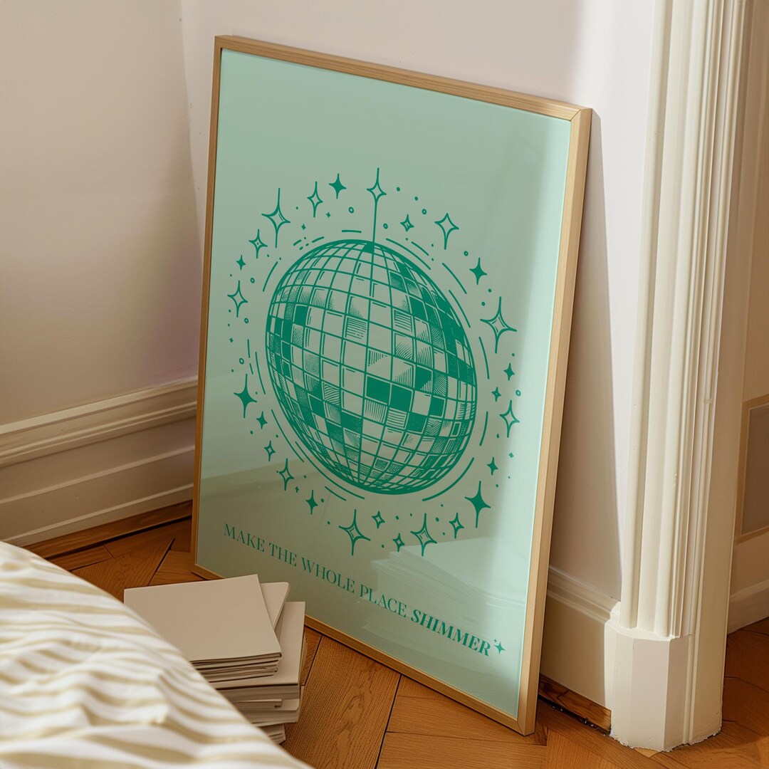 Bejeweled Mirrorball Digital Print | Music Wall Art | Aesthetic Prints ...