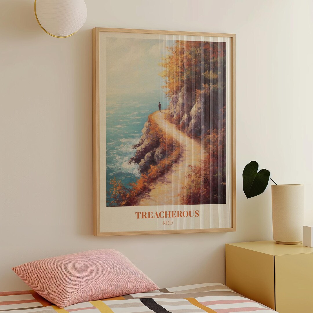 Treacherous Digital Print | Music Wall Art | Aesthetic Print | Red ...