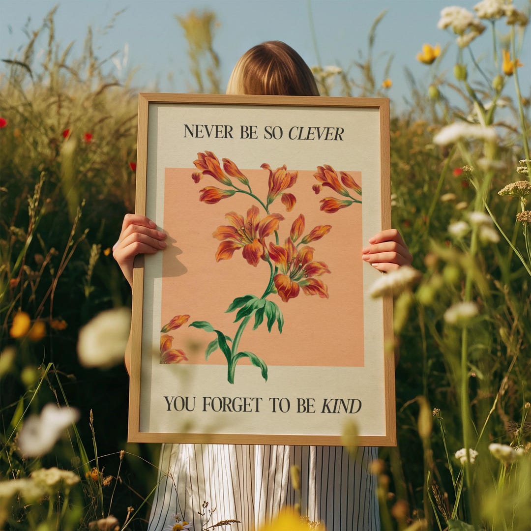 Never Be so Kind You Forget to Be Clever Digital Print | Music Wall Art ...