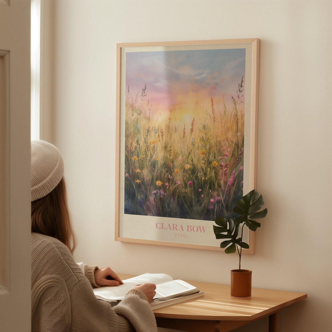 Clara Bow Digital Print | Music Wall Art | TTPD Print | Aesthetic Print ...