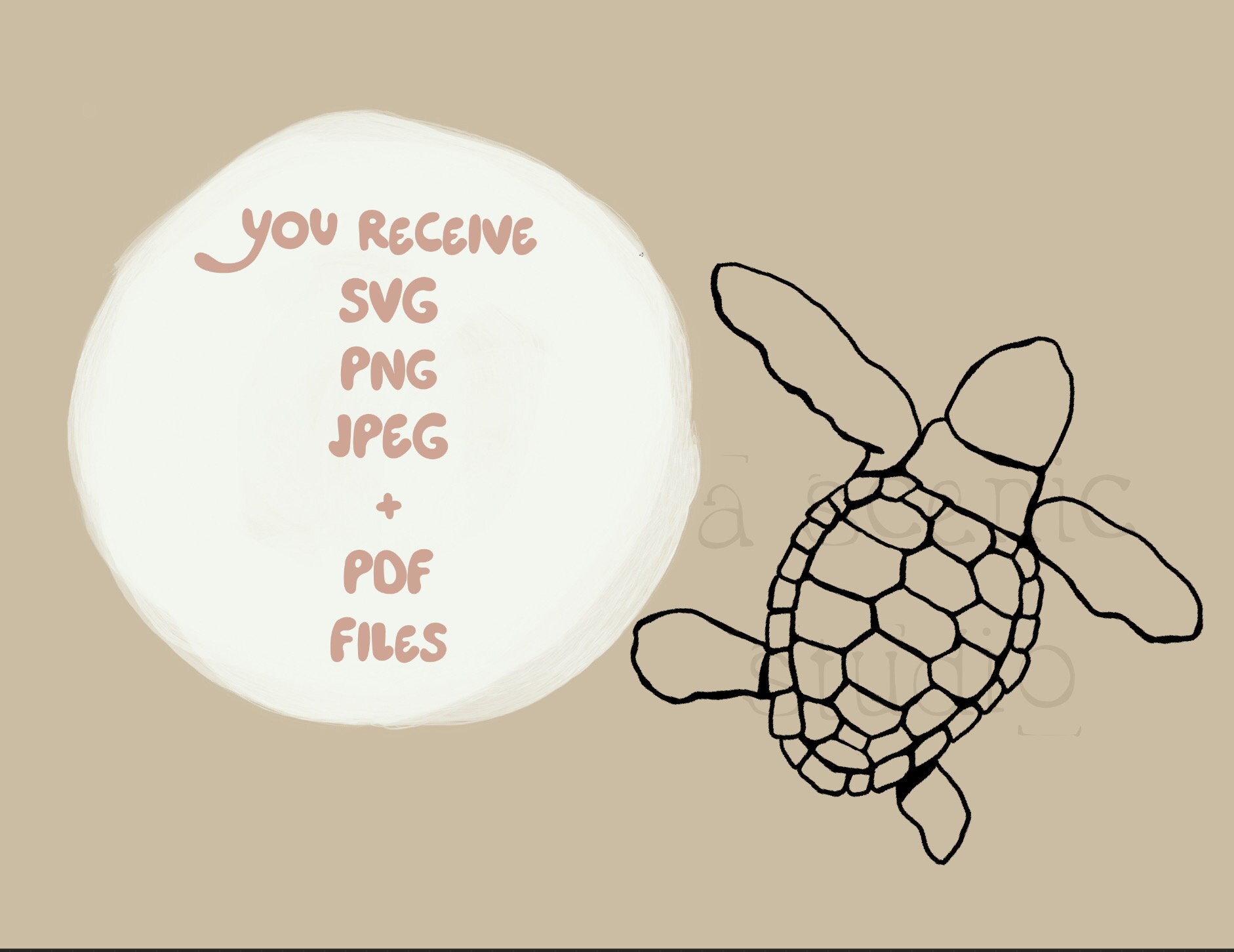Baby Sea Turtle Svg - Etsy