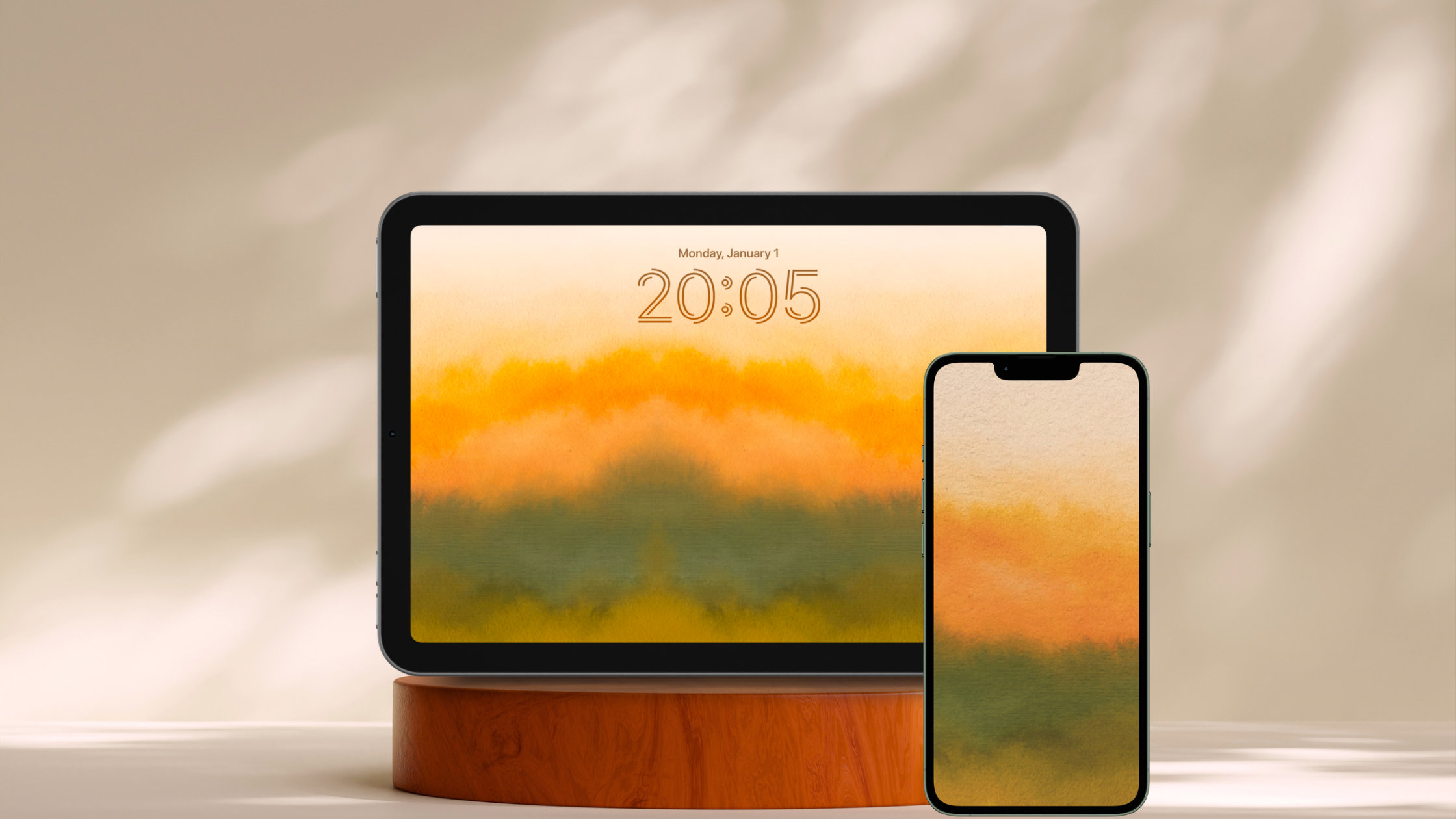 Calming Desktop Wallpaper 2024 Calendar Background for Computer, Tablet ...
