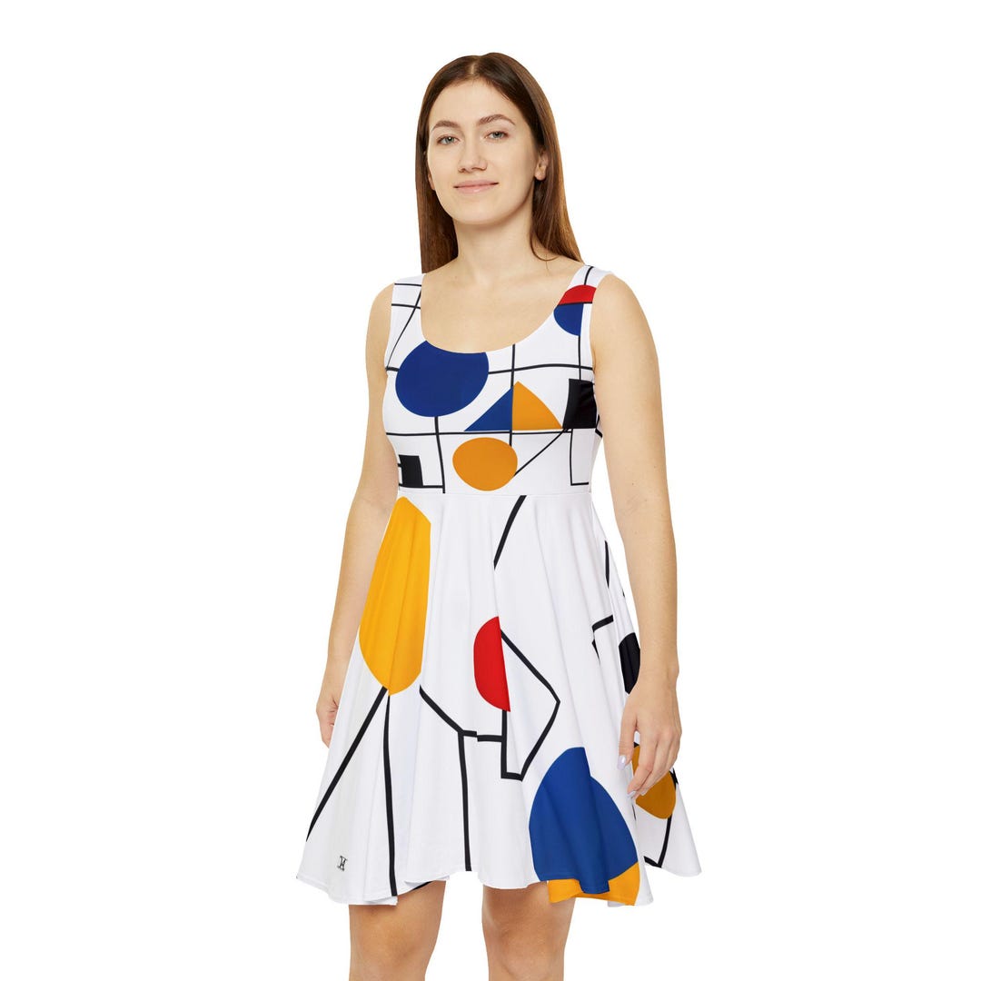 Colorful Skater Dress: Fun Party Dress - Polyester Spandex Blend - Etsy
