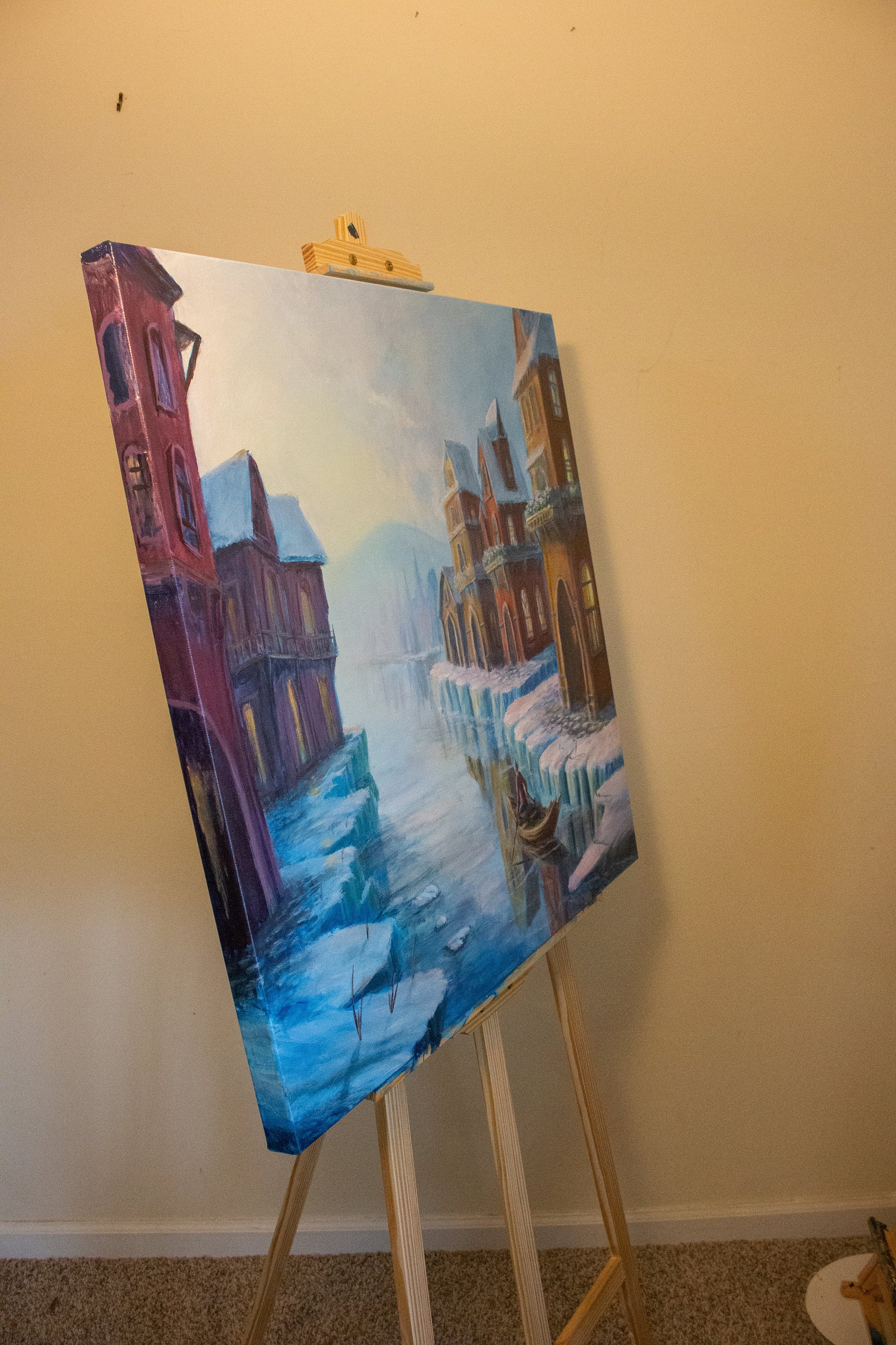 Ice Island Town in Winter - Etsy