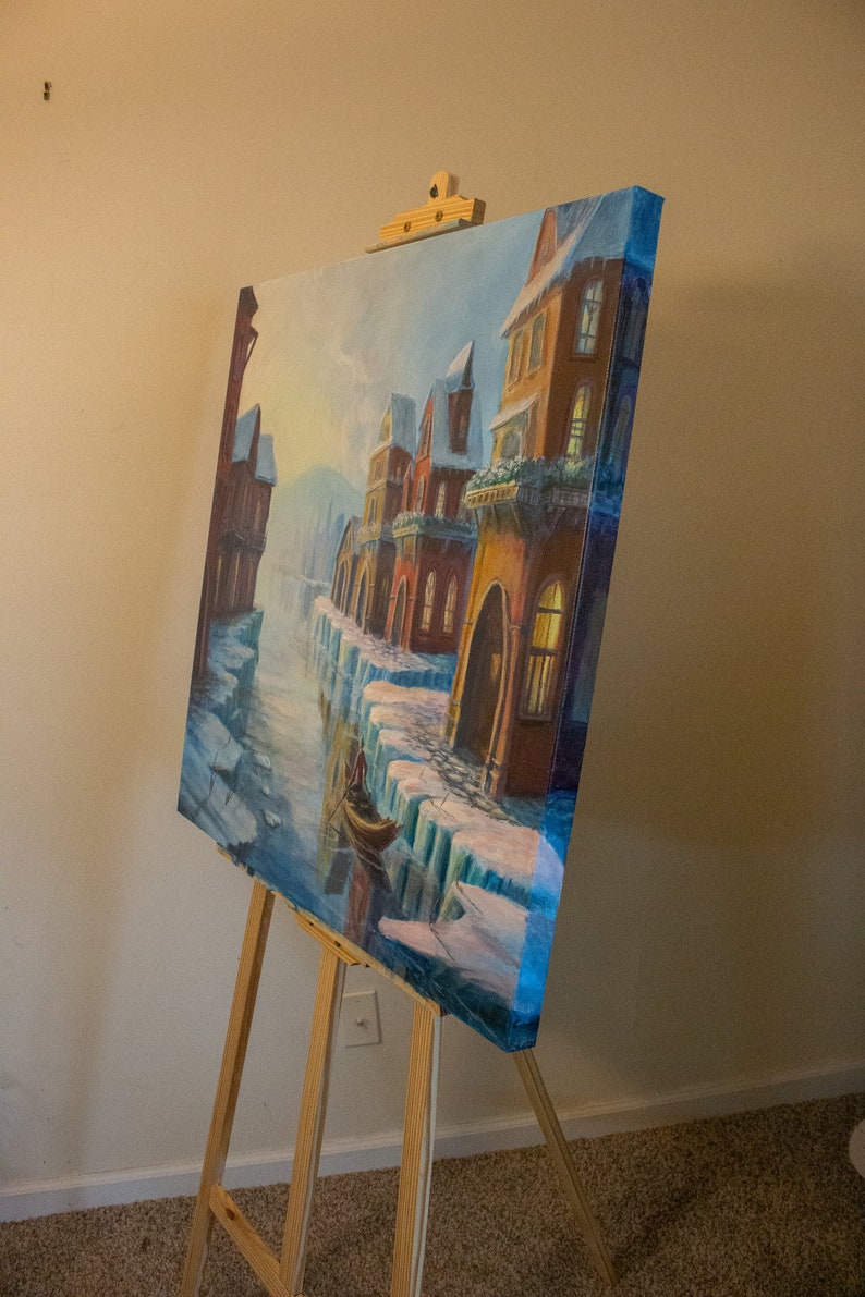 Ice Island Town in Winter - Etsy