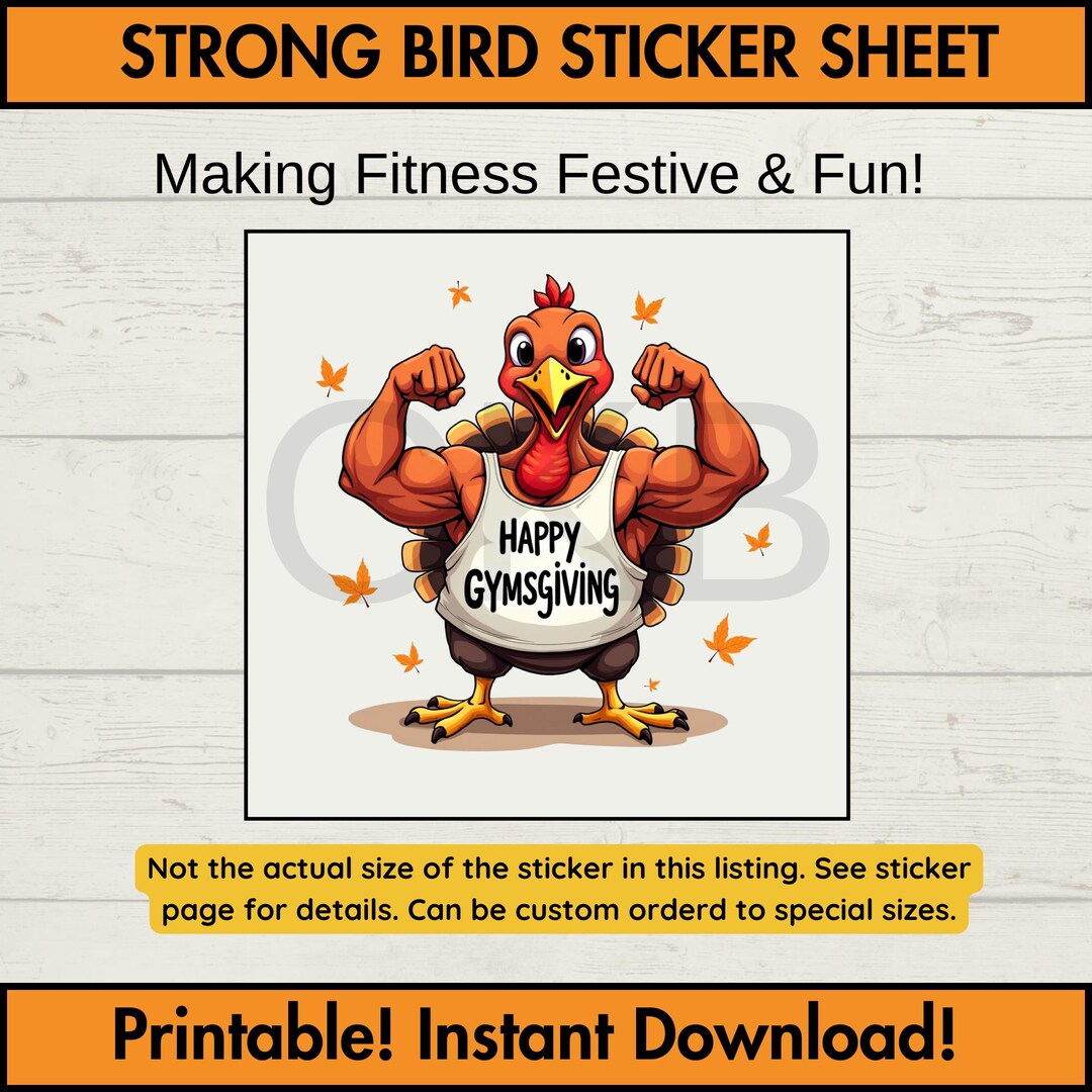 Printable Fitness Stickers | Workout Stickers | Gym Stickers | Planner ...