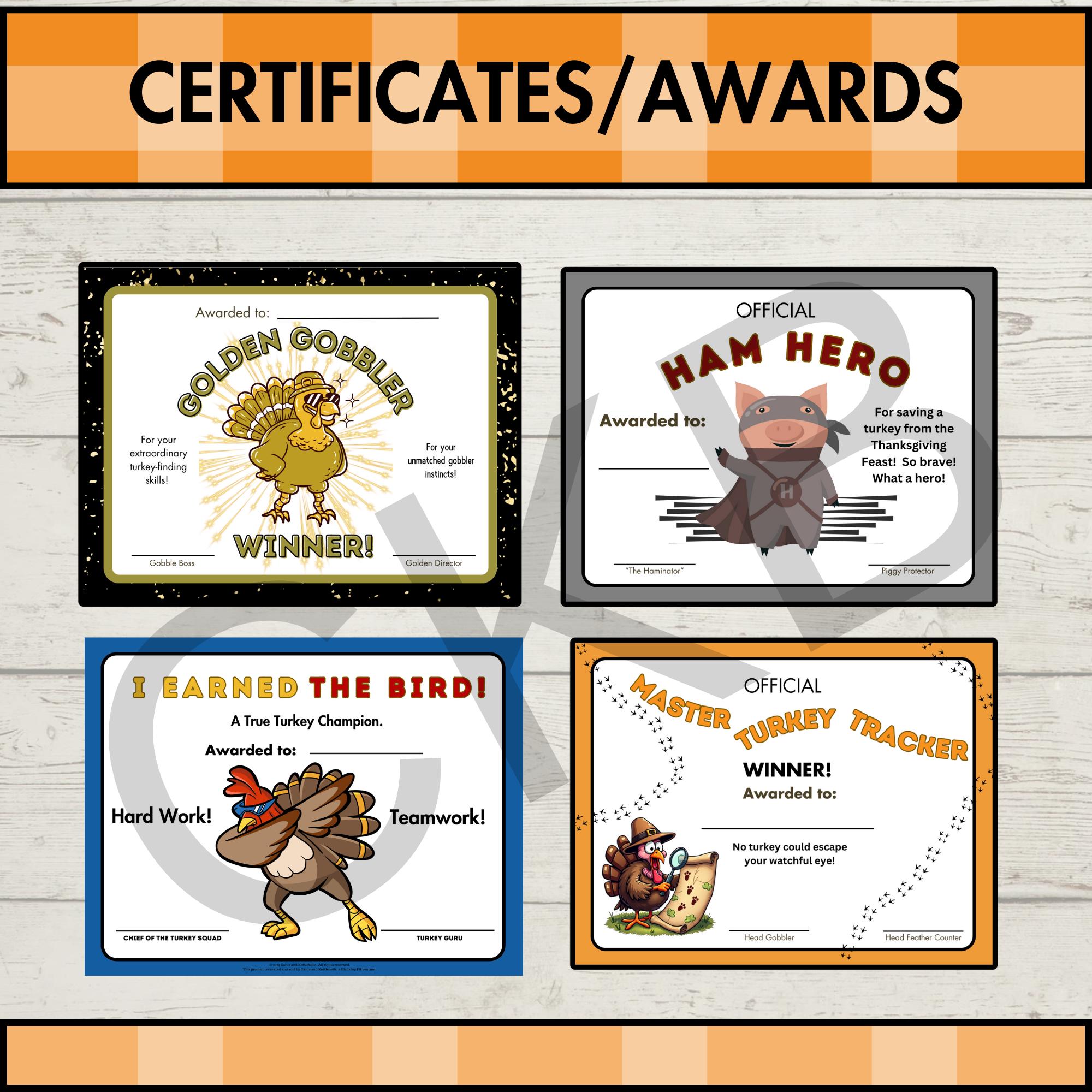 Thanksgiving Turkey Hunt Game: Printable Family Activity (version 2) - Etsy
