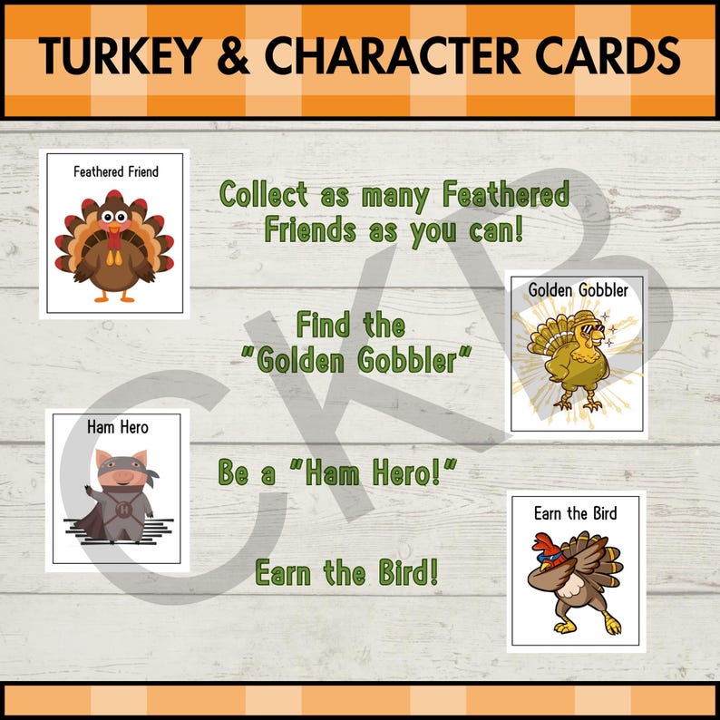 Thanksgiving Turkey Hunt Game: Printable Family Activity (version 2) - Etsy