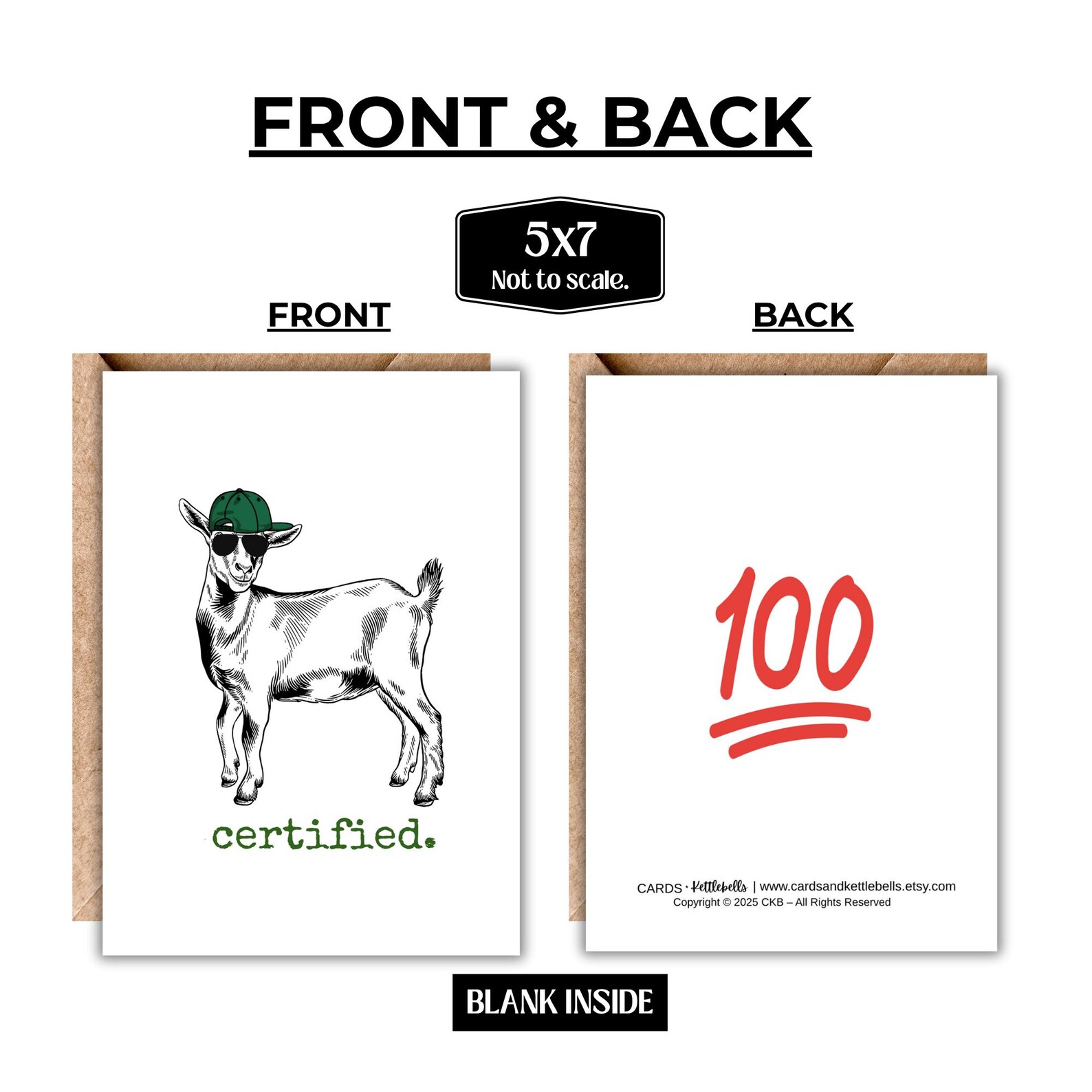 Funny GOAT Greeting Card: Gen Z Animal Card (printable PDF) - Etsy