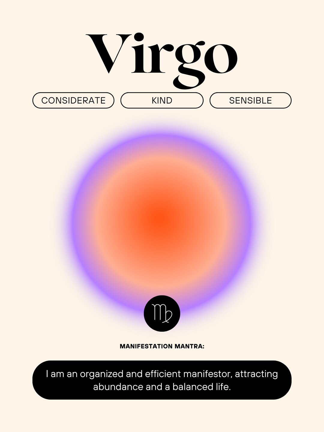 Virgo Posters - Etsy