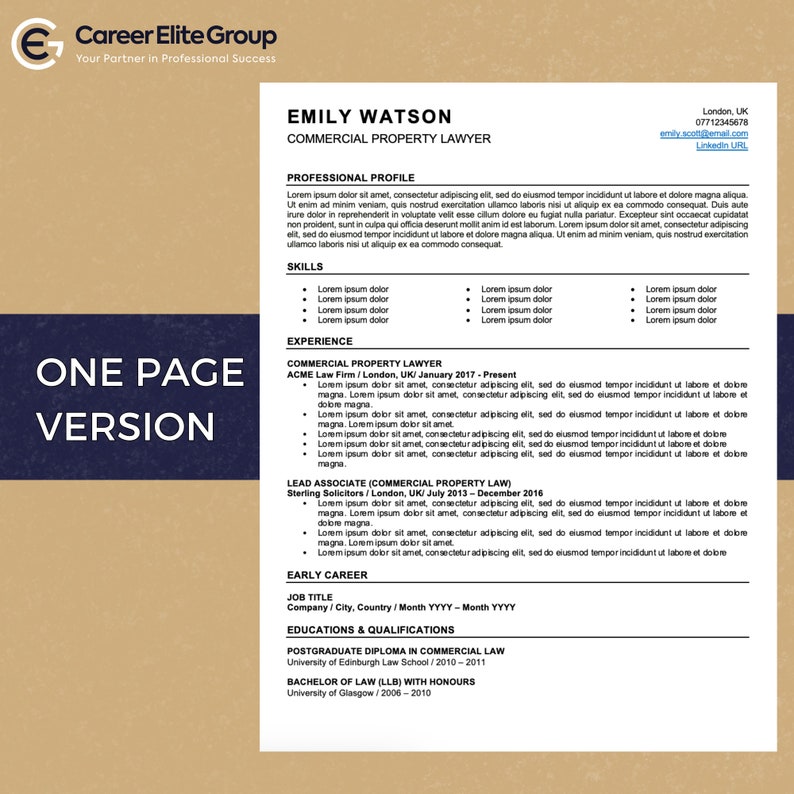CV Resume Template, CV Template for Professionals, Cv Template Word, Cv ...