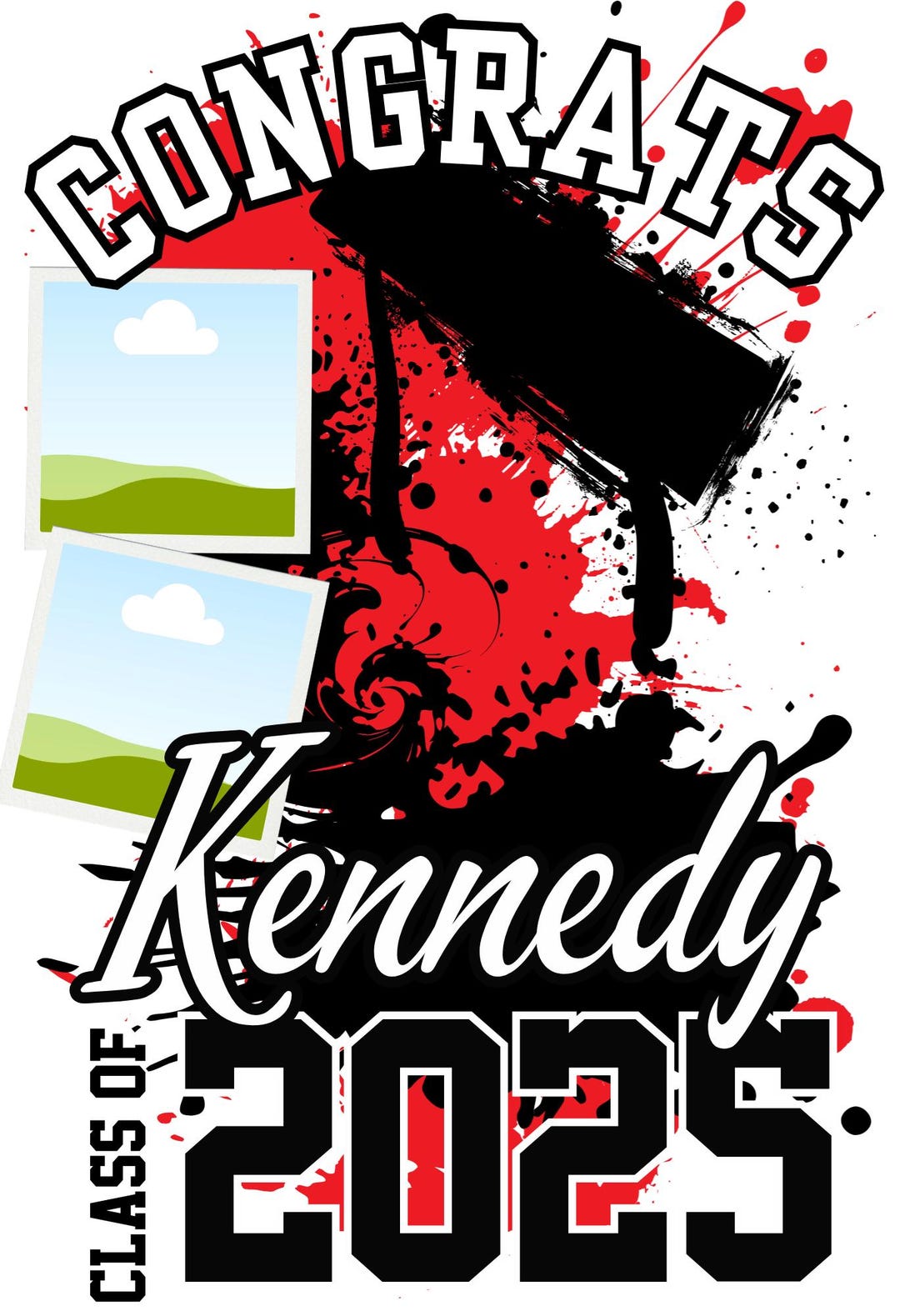 2025 Grad Canva Editable Design - Etsy