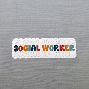 Social Worker Sticker | Gift for Social Worker | Gift for Him | Gift ...